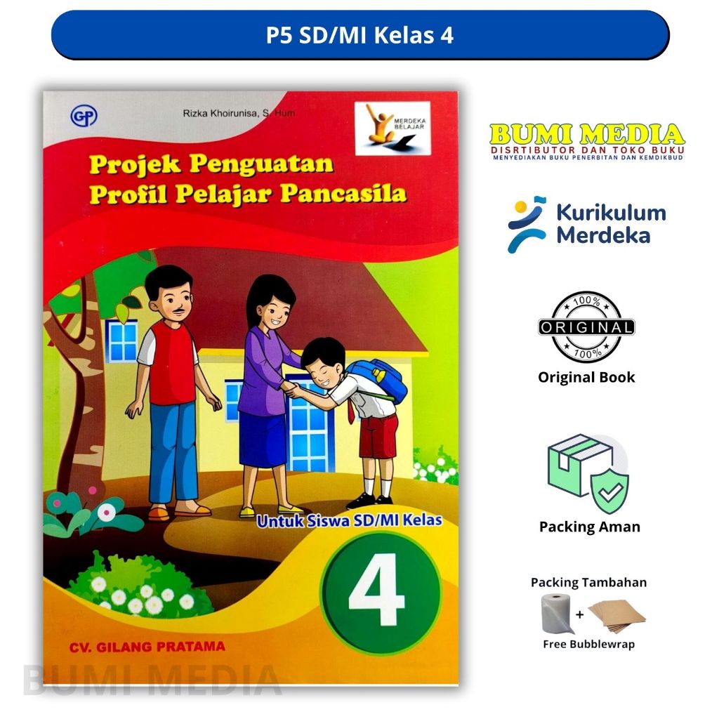 Jual Buku Projek Penguatan Profil Pelajar Pancasila SD/MI Kelas 4 Kurikulum Merdeka GILANG ...