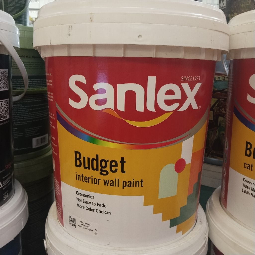 Jual Cat tembok Sanlex Budget Putih 28kg | Shopee Indonesia