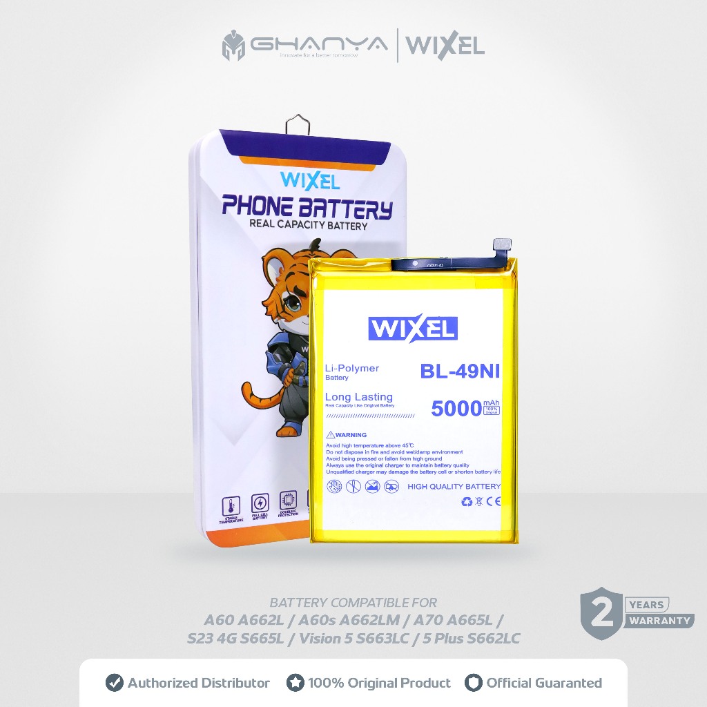 Jual WIXEL Baterai BL-49NI BL49NI Itel S23 / A60 / A60S / A70 Batre Batrai Battery Double Power ...