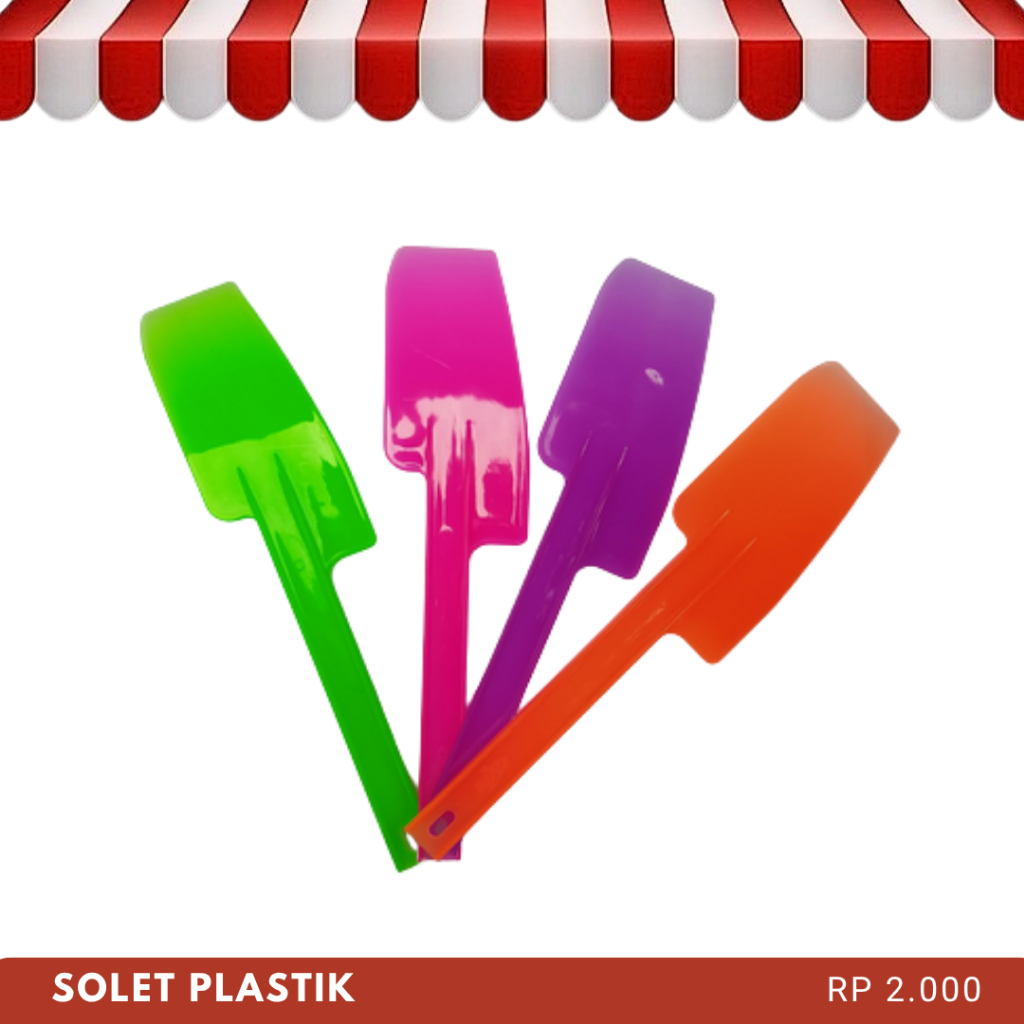 Jual Spatula Plastik Solet Plastik Solet Plastik Warna Warni Spatula ...