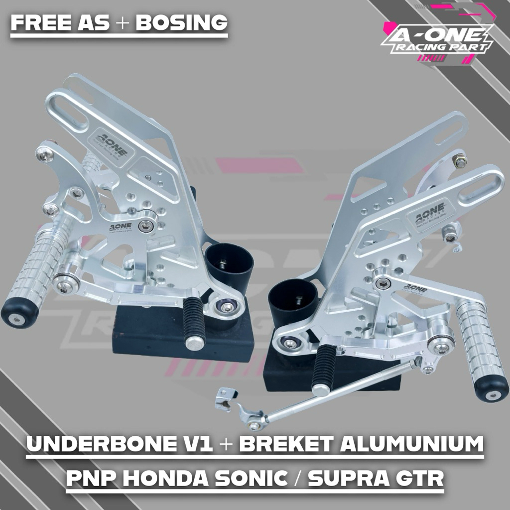 Jual Footstep Underbone V1 A-One PNP Supra GTR Set Breket Alumunium ...