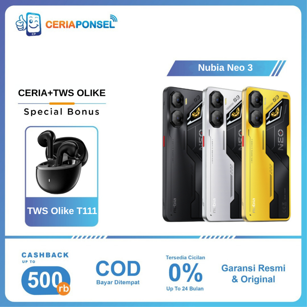 Jual ZTE Nubia Neo 2 & ZTE Nubia Neo 3 5G 8/256GB NFC Unisoc T820 | Garansi Resmi ZTE Indonesia ...