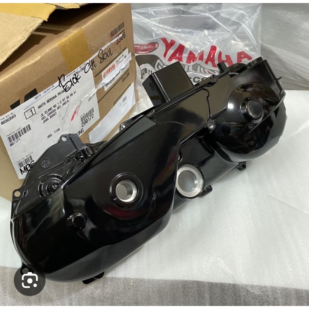 Jual cover bak cvt crankase mio soul karbu ori yamaha | Shopee Indonesia
