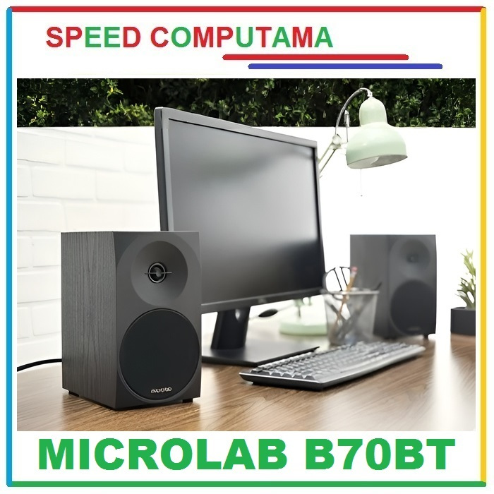 Jual Microlab B70BT 20 Watt RMS Bookshelf Wireless Bluetooth Stereo Speaker | Shopee Indonesia
