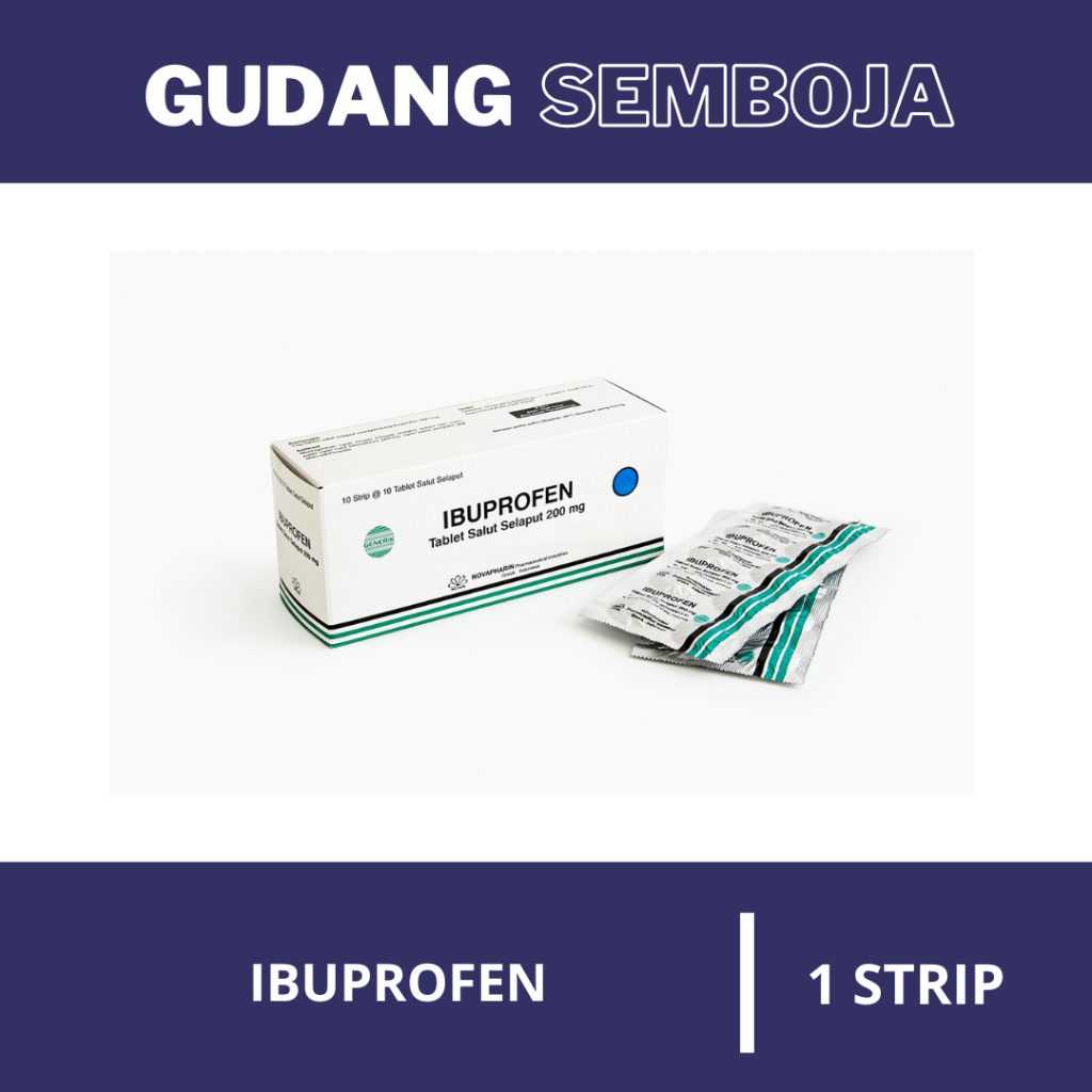 Jual Ibuprofen 200 Mg 1 Strip Isi 10 Tablet | Shopee Indonesia