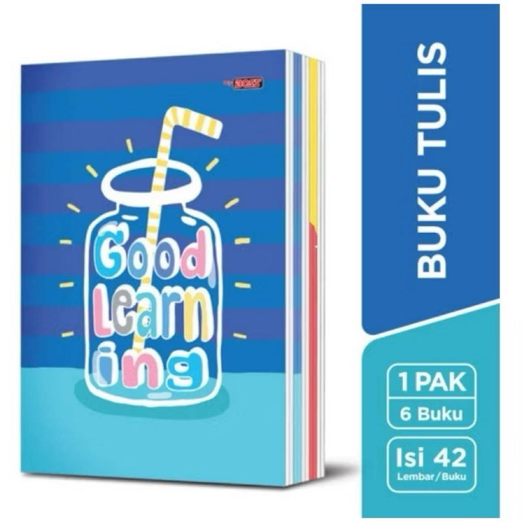 Jual 6 Pack Buku Tulis Panjang BigBozz 42 Lembar/Buku Tulis Panjang ...