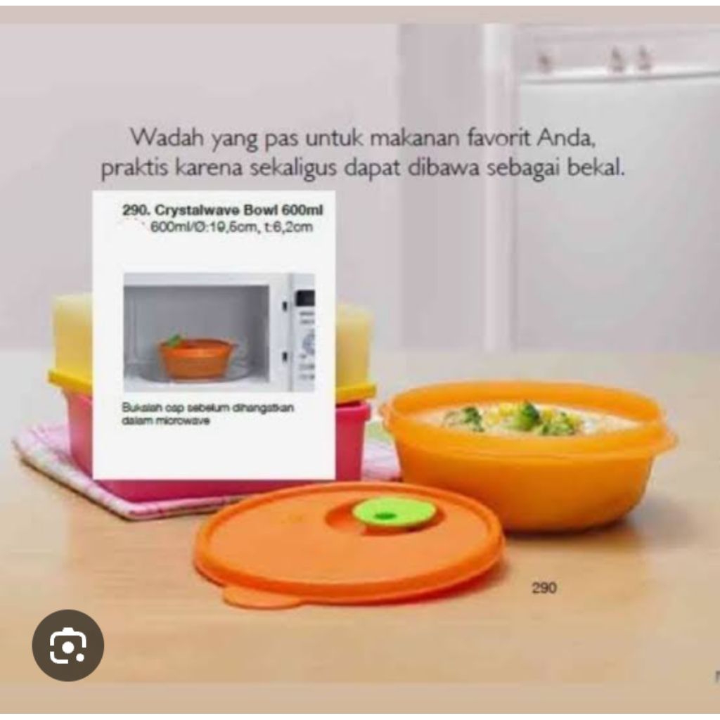 Jual crystalwave bowl Tupperware | Shopee Indonesia