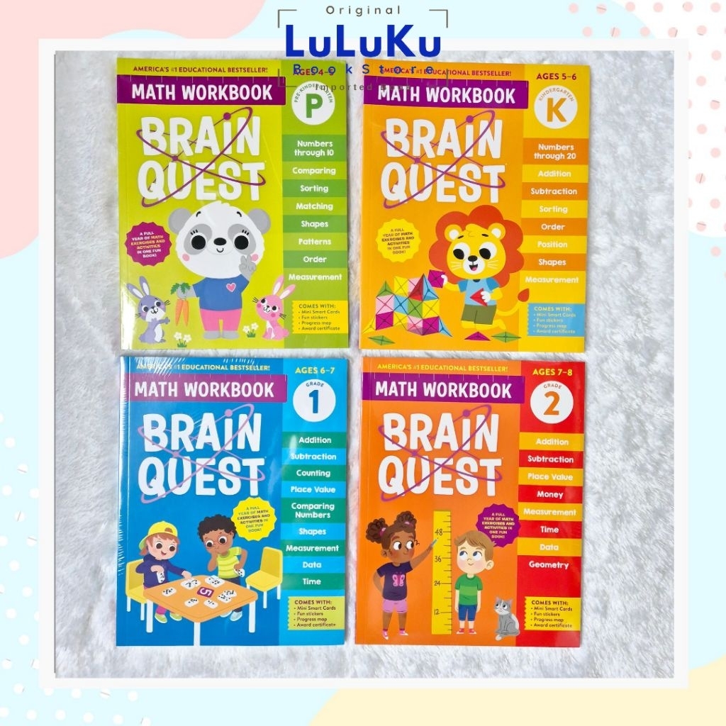Jual Buku Anak Import BRAIN QUEST MATH WORKBOOK PreK / Kindergarten ...