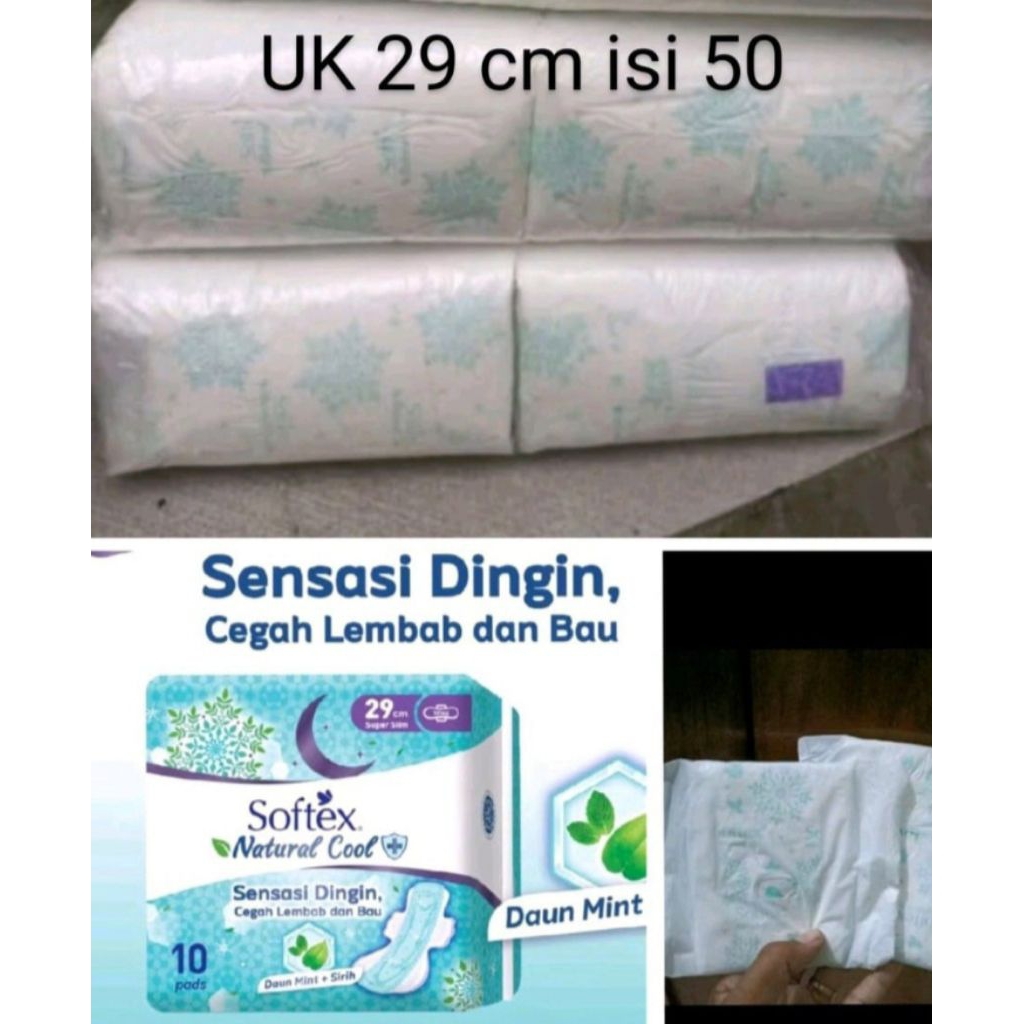 Jual Softex Natural cool /coolingfres isi 50 pcs perball kemasan ...
