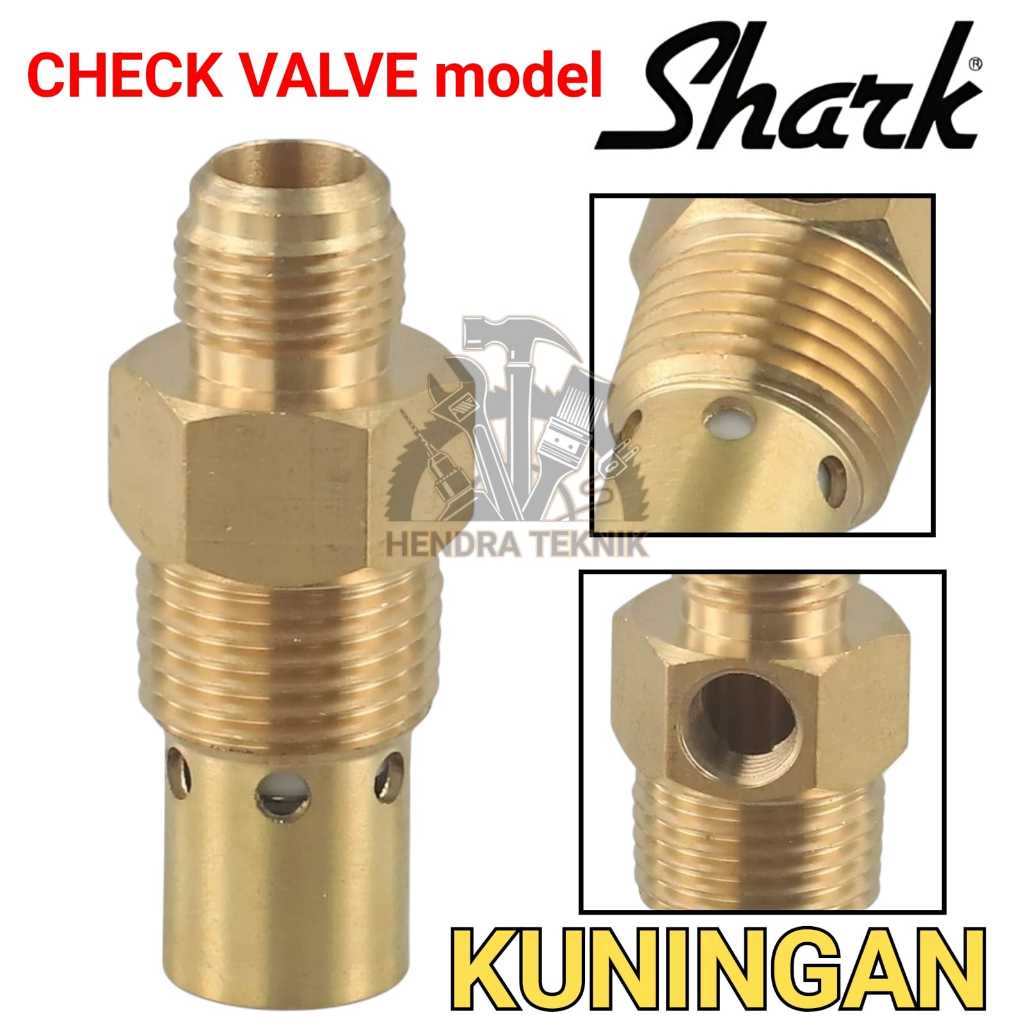 Jual CHECK VALVE COMPRESSOR 1/4 PK TIPE SHARK NON RETURN COMPRESSOR ...