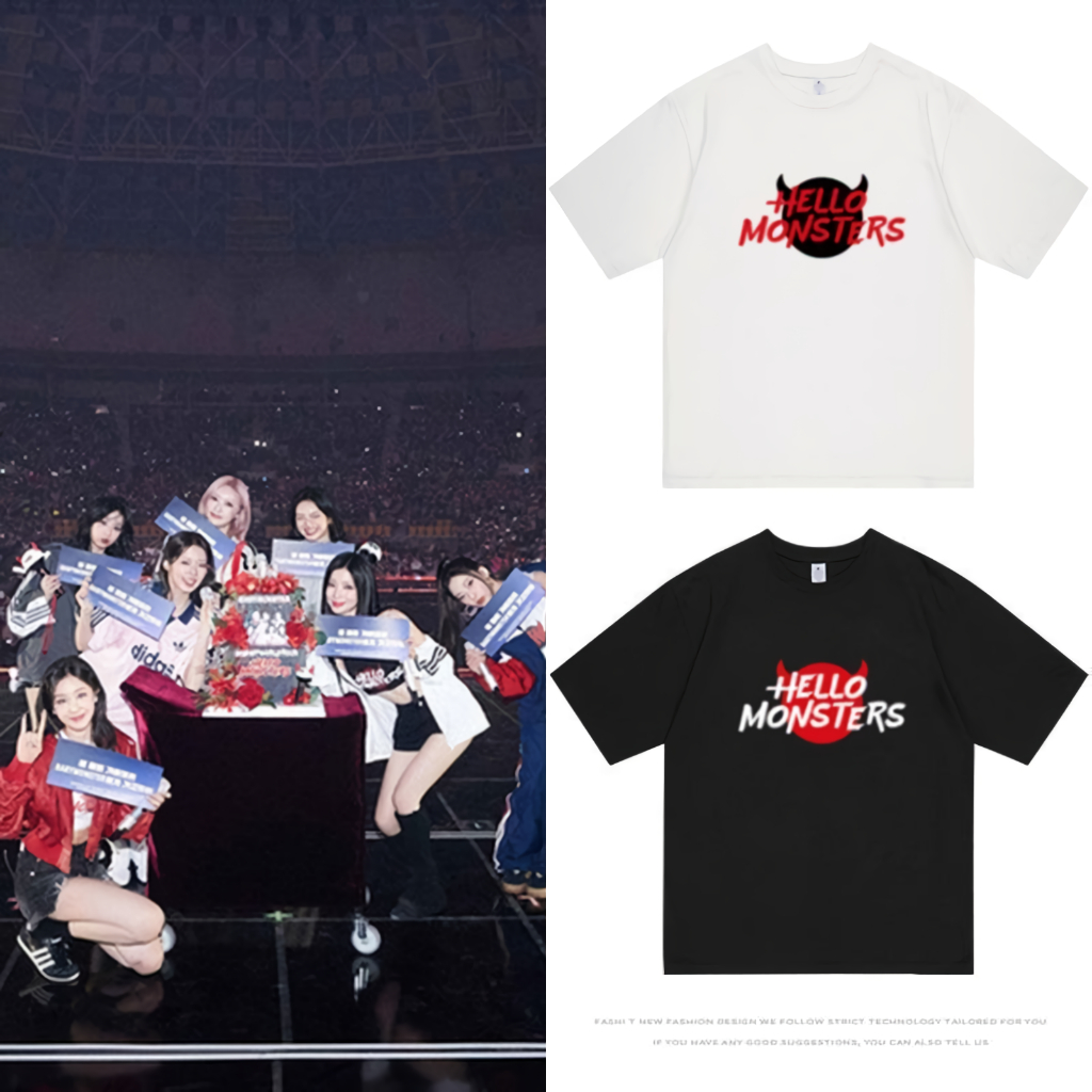 Jual TSHIRT HELLO MONSTER WORLD TOUR 2025 BABYMONSTER MERCH SEOUL KAOS ...