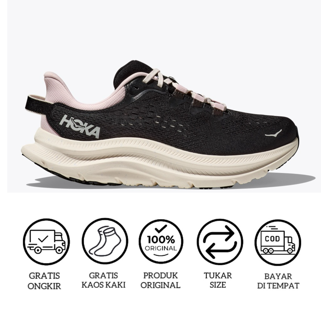 Jual Sepatu Lari H0ka Kawana 2 Women’s Obsidian Alabaster | Shopee ...