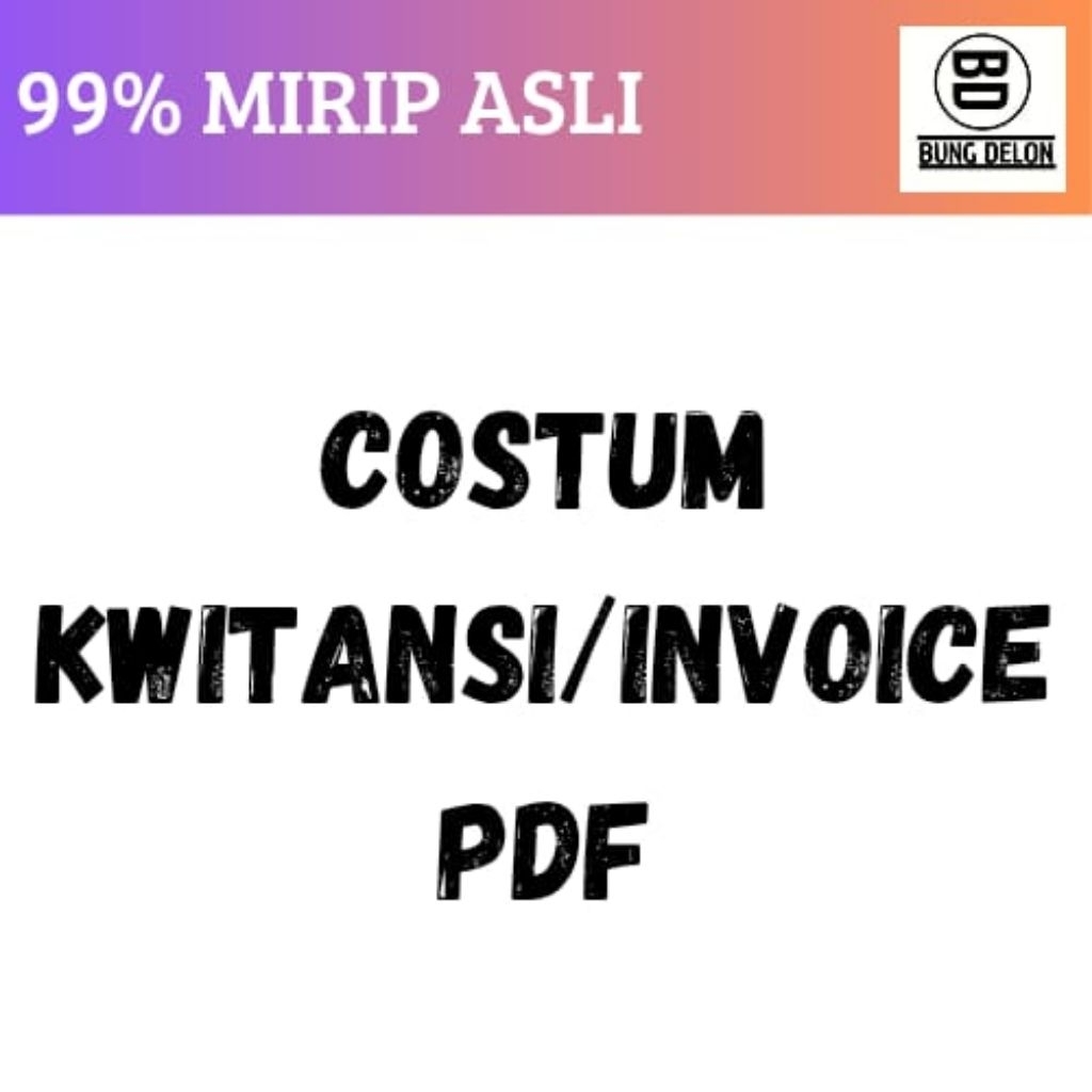 Jual PDF KWITANSI/INVOICE/NOTA | Shopee Indonesia