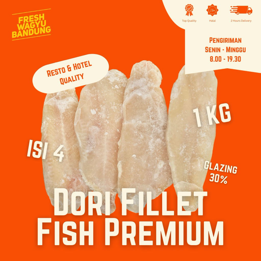 Jual DORY FILLET Fish Premium Restoran - Ikan Dori Frozen 1KG | Shopee ...
