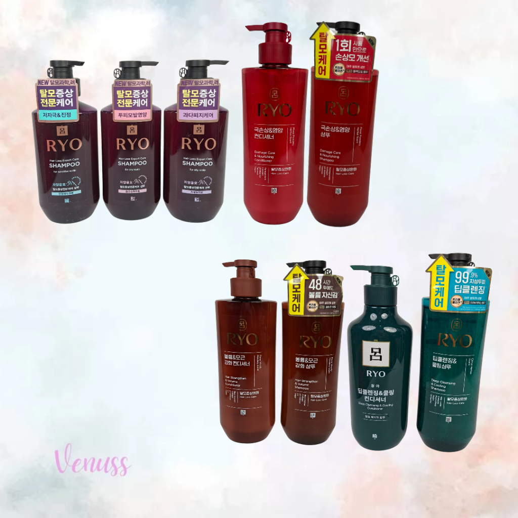 Jual Ryo jayangyunmo anti hair loss shampoo 400ml for oily | dry | weak ...