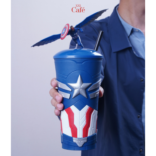 Jual ORIGINAL Tumbler Cup Cinema XXI Merchandise Captain America - Snow ...