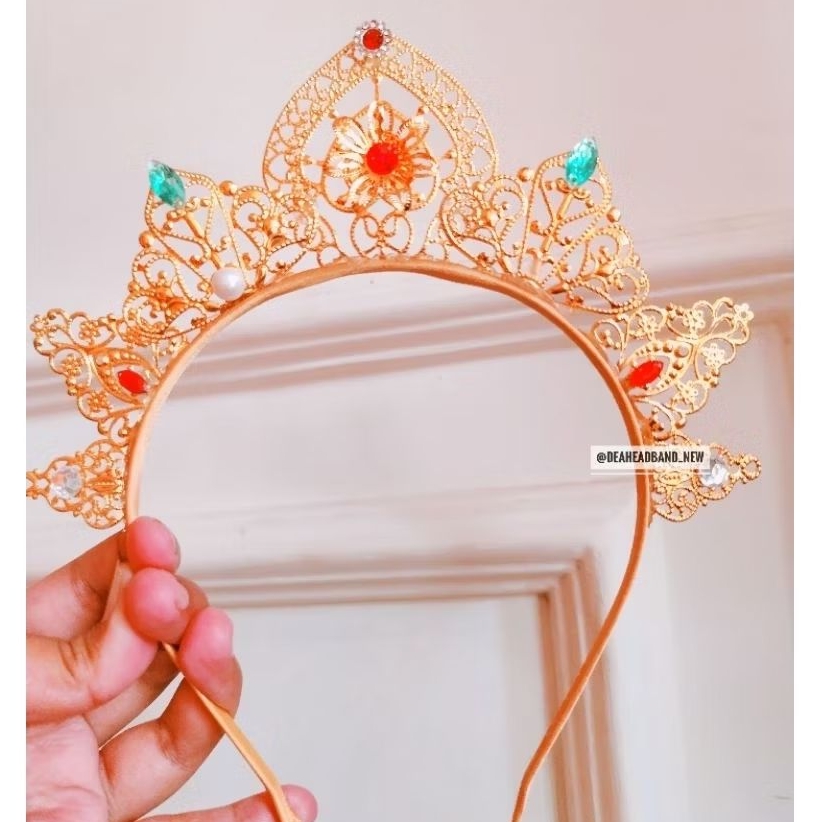 Jual (BT-A25) Bando tari bando adat jawa bugis bali mahkota karnaval ...