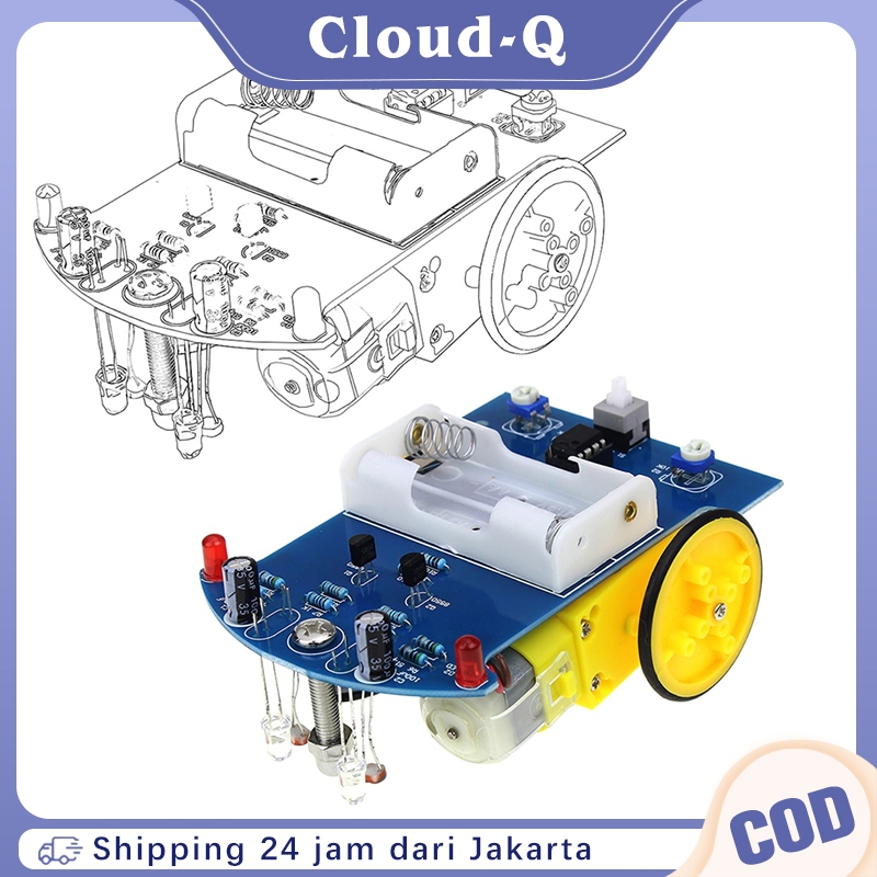 Jual Car Analog Pengikut Garis Follower Smart Car Robot Tracking Line ...
