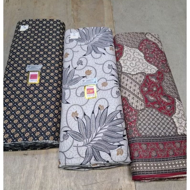 Jual kain batik katun exclusive by mandra meteran // bahan batik katun mandra original // batik ...