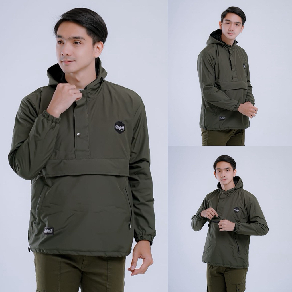 Jual Jaket Cagoule Parasut Taslan Doraemon Pria Anti Air | Shopee Indonesia