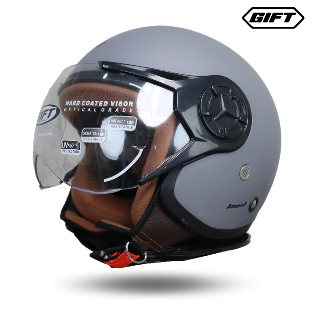 Jual Helm GIFT AMORA half face bogo hijab /helm hijab/helm wanita/helm ...