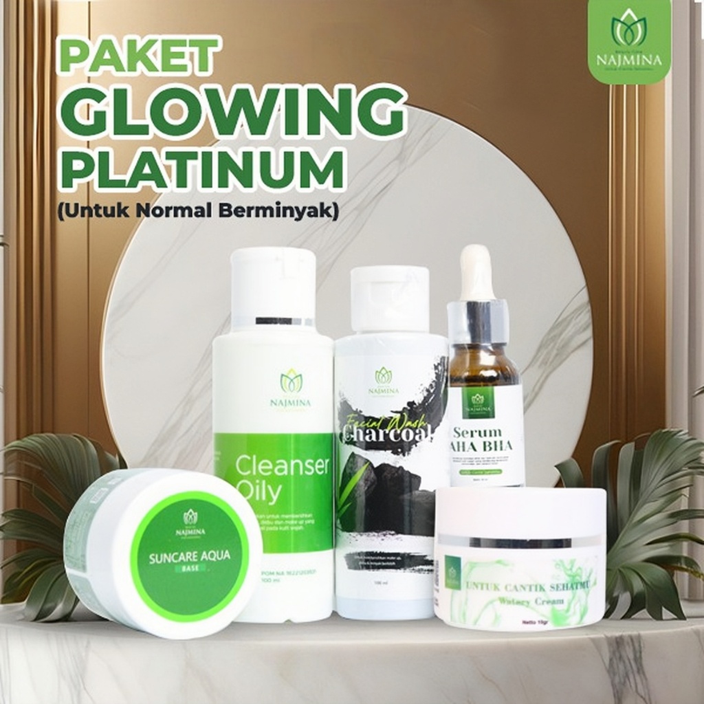 Jual PAKET GLOWING PLATINUM (KULIT BERMINYAK) by Najmina Beautycare ...
