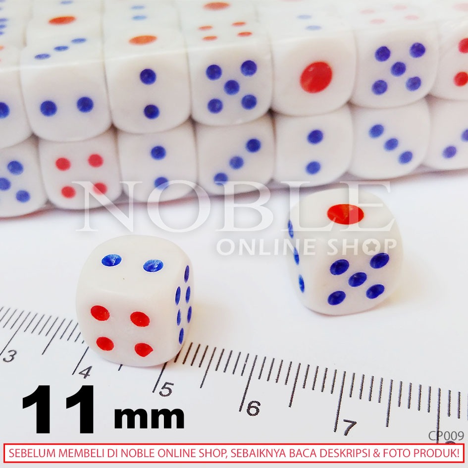 Jual Dadu 11 mm Putih Toys Pelengkap Board Game Permainan Kreatif Sulap Kartu Ular Tangga ...