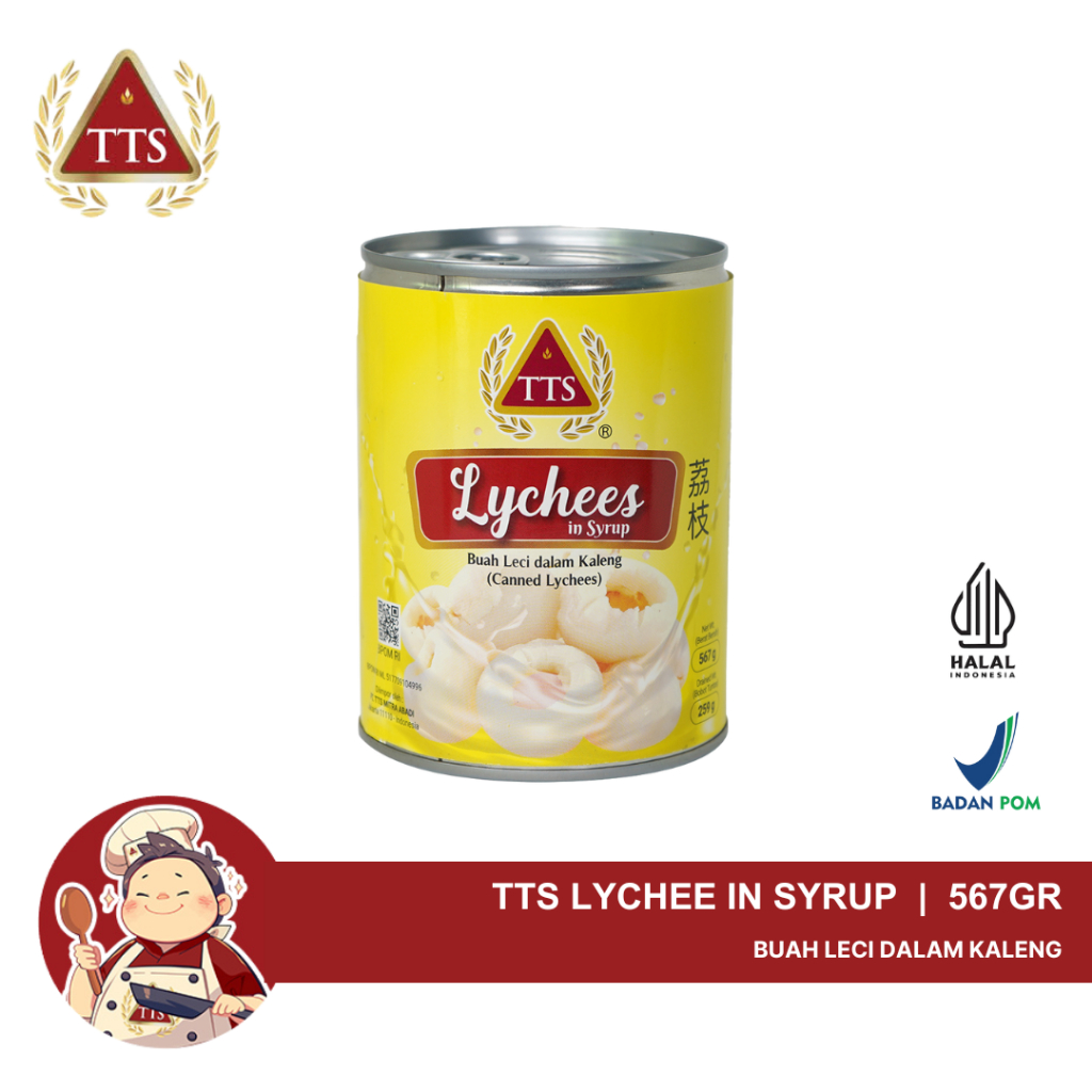 Jual Leci Kalengan | TTS Lychee in Syrup | Buah Leci Kaleng 567 GR ...