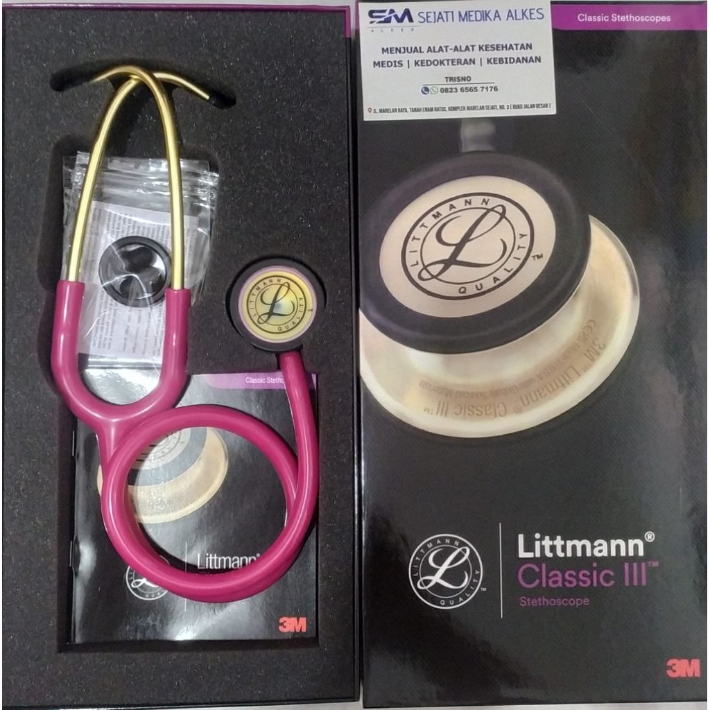Jual Stethoscope LITTMANN Classic III Raspberry Rainbow / Stetoskop ...