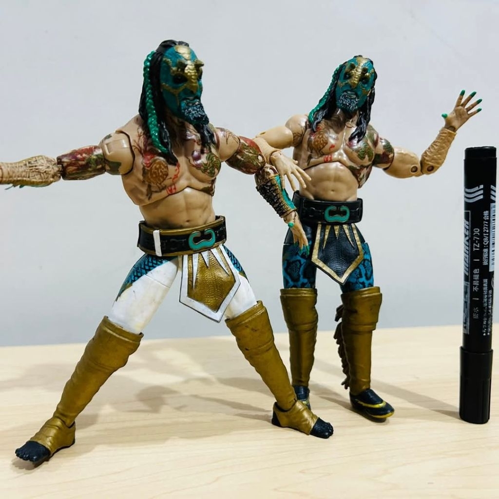 Jual mainan figure wrestlingAEW Unrivaled Series 5 Luchasaurus ...