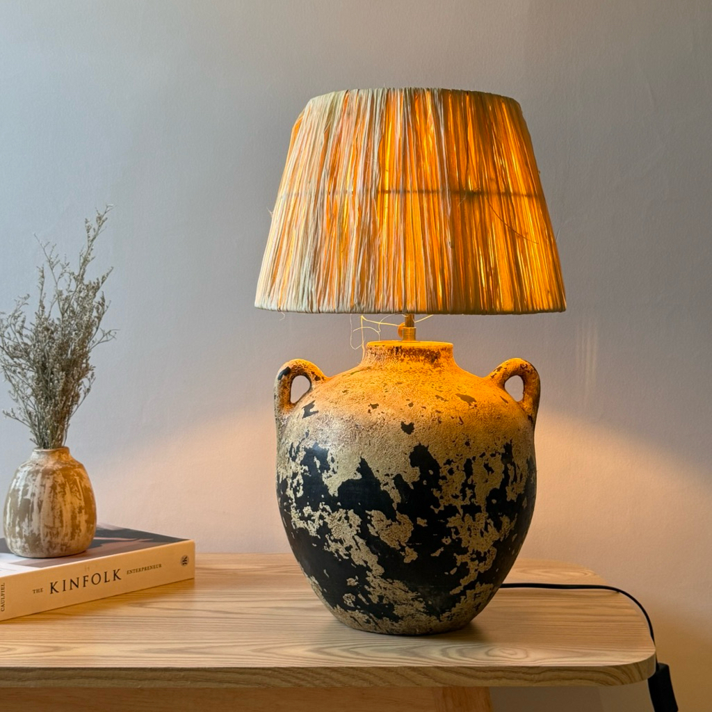 Jual Claythings.id Torso Lampu Meja Rustic - Set Lamp Handmade Vase ...