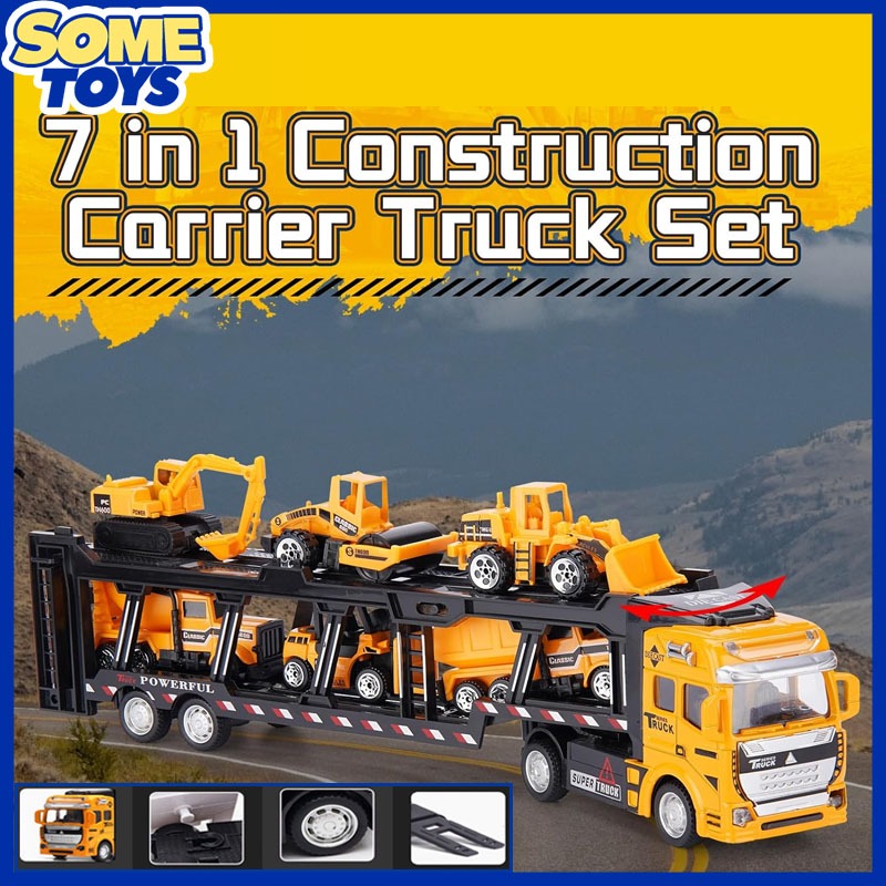 Jual SOME TOY 7 IN 1 Mainan Mobil Truk Mainan Mobil Mobilan Excavator ...