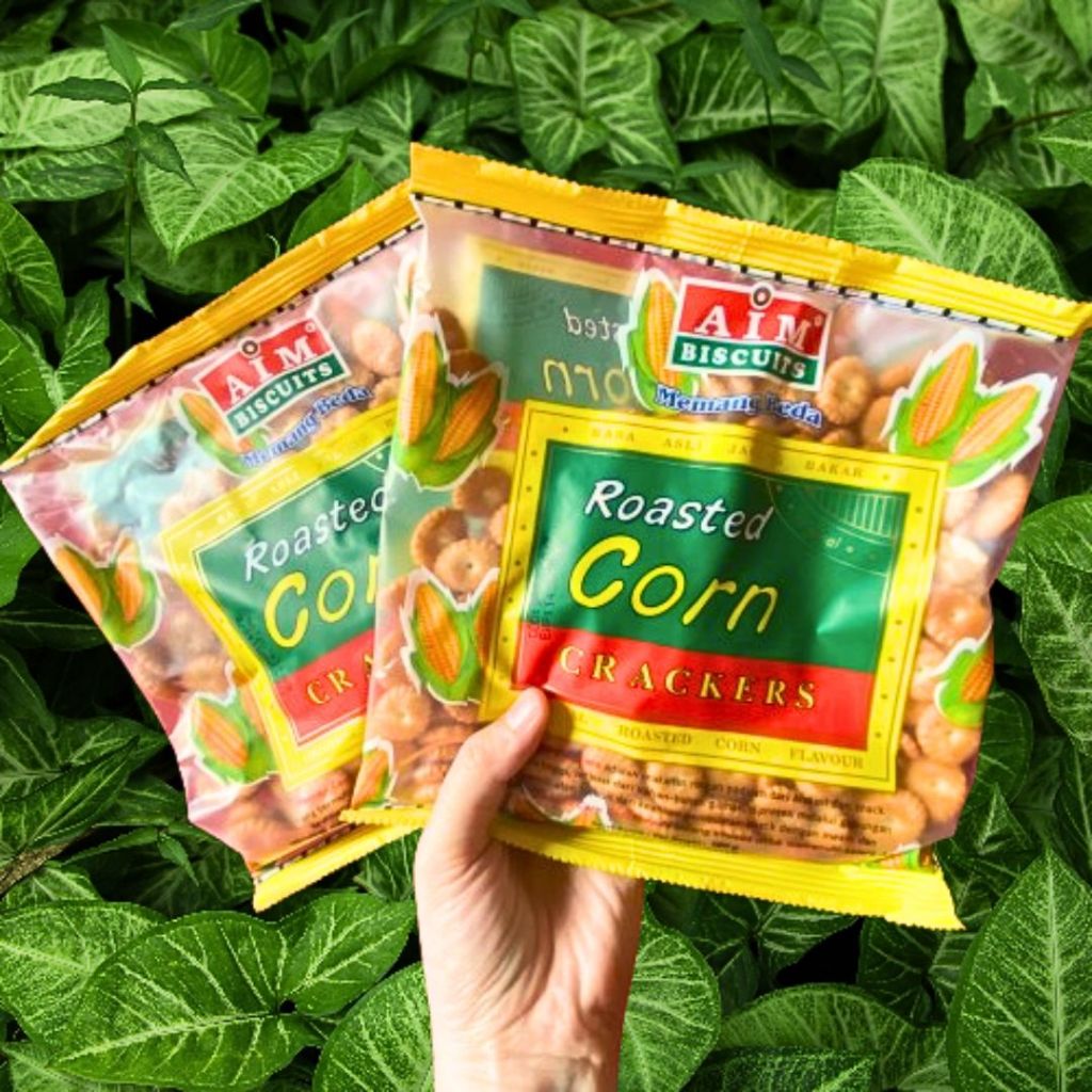 Jual AIM Biscuits Roasted Corn 180gr/ Biskuit AIM Corn 180gr | Shopee ...