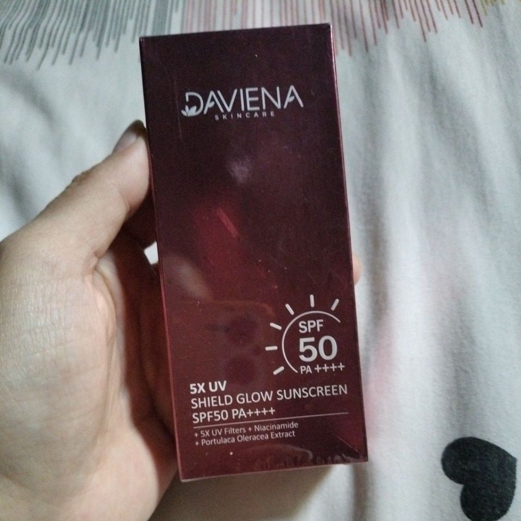 Jual DAVIENA SKINCARE - 5X UV Shield Glow Sunscreen SPF50 PA++++ 30ml ...