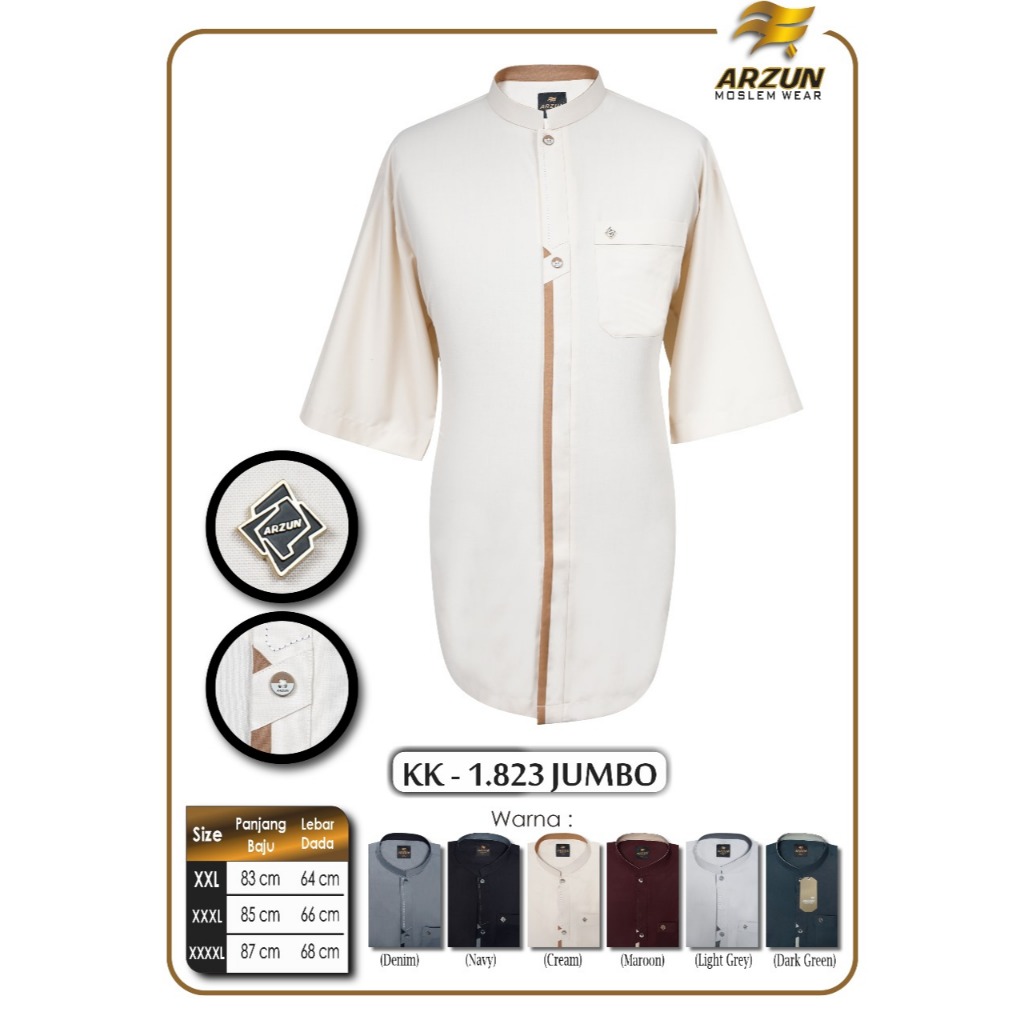 Jual KOKO ARZUN SUPER PREMIUM / BAJU KOKO JOMBO / KOKO JUMBO PRIA ...