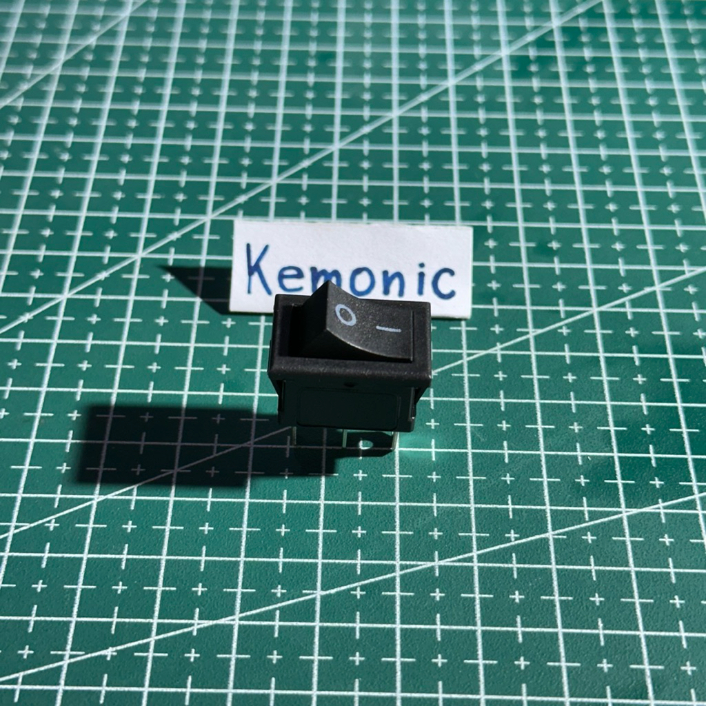 Jual 1 pcs Rocker Switch On Off Dispenser Hitam 3P 3 Pin Saklar 3Pin ...