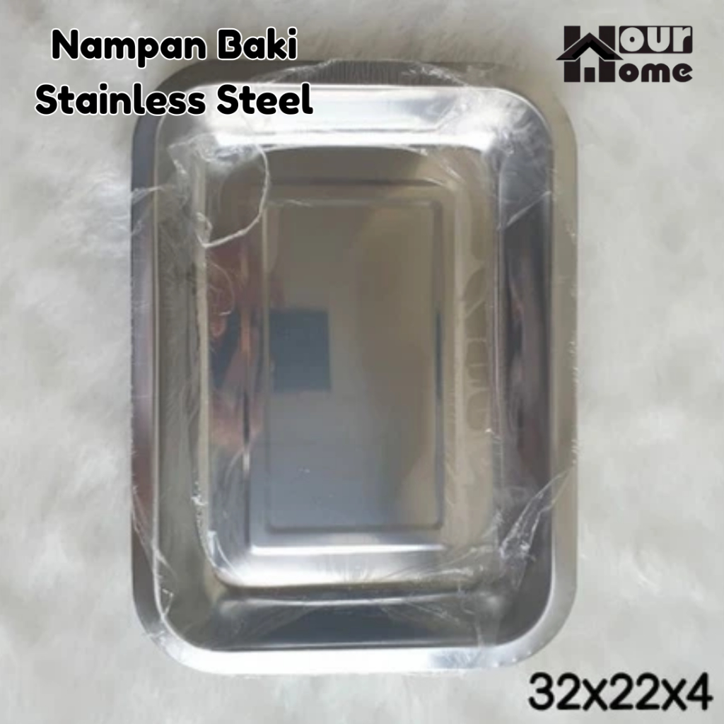 Jual Nampan Stainless Persegi Loyang Serbaguna / Nampan Baki Stainless ...