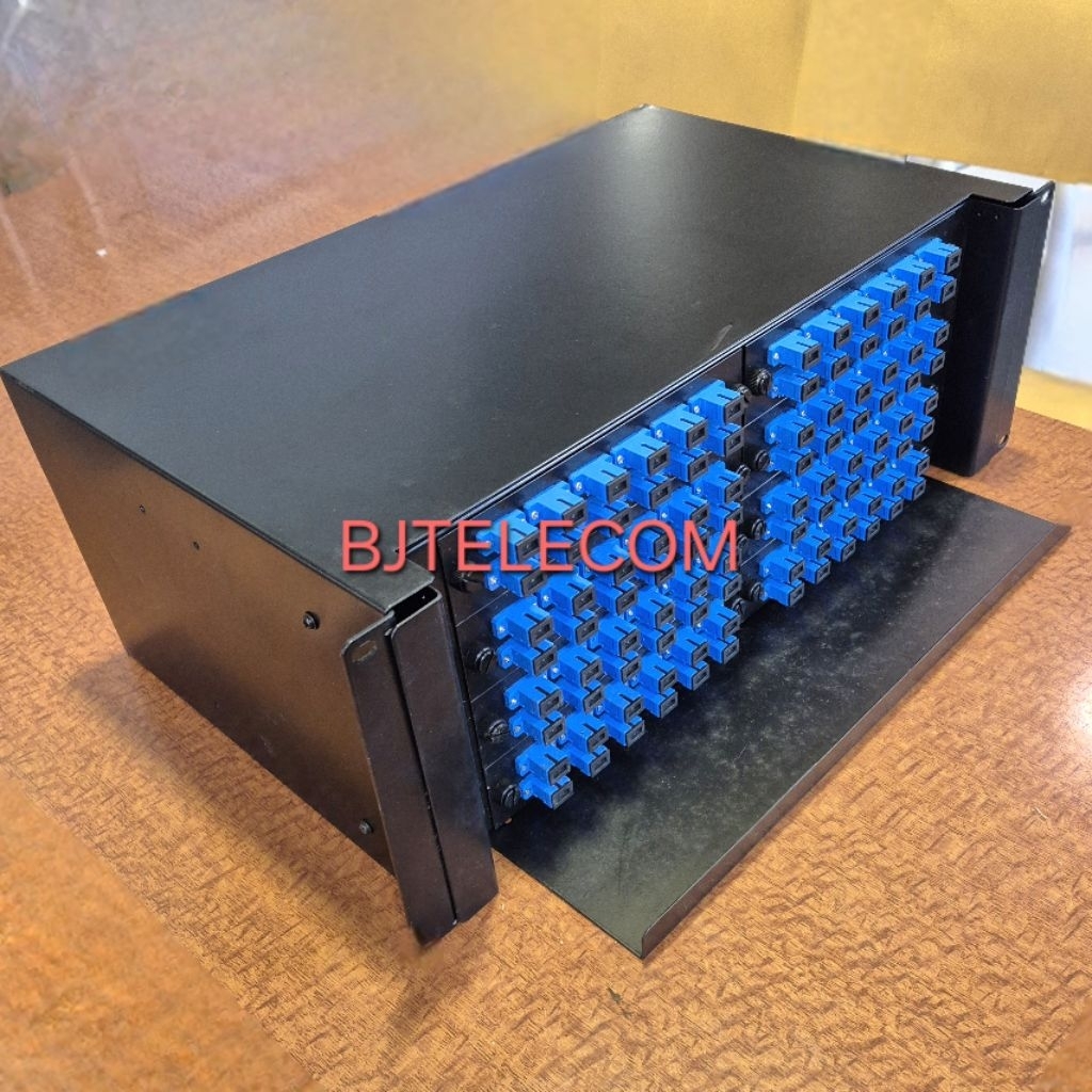 Jual OTB RACK 96 CORE SC UPC LENGKAP ADAPTER SC TANPA PIGTAIL, HITAM ...