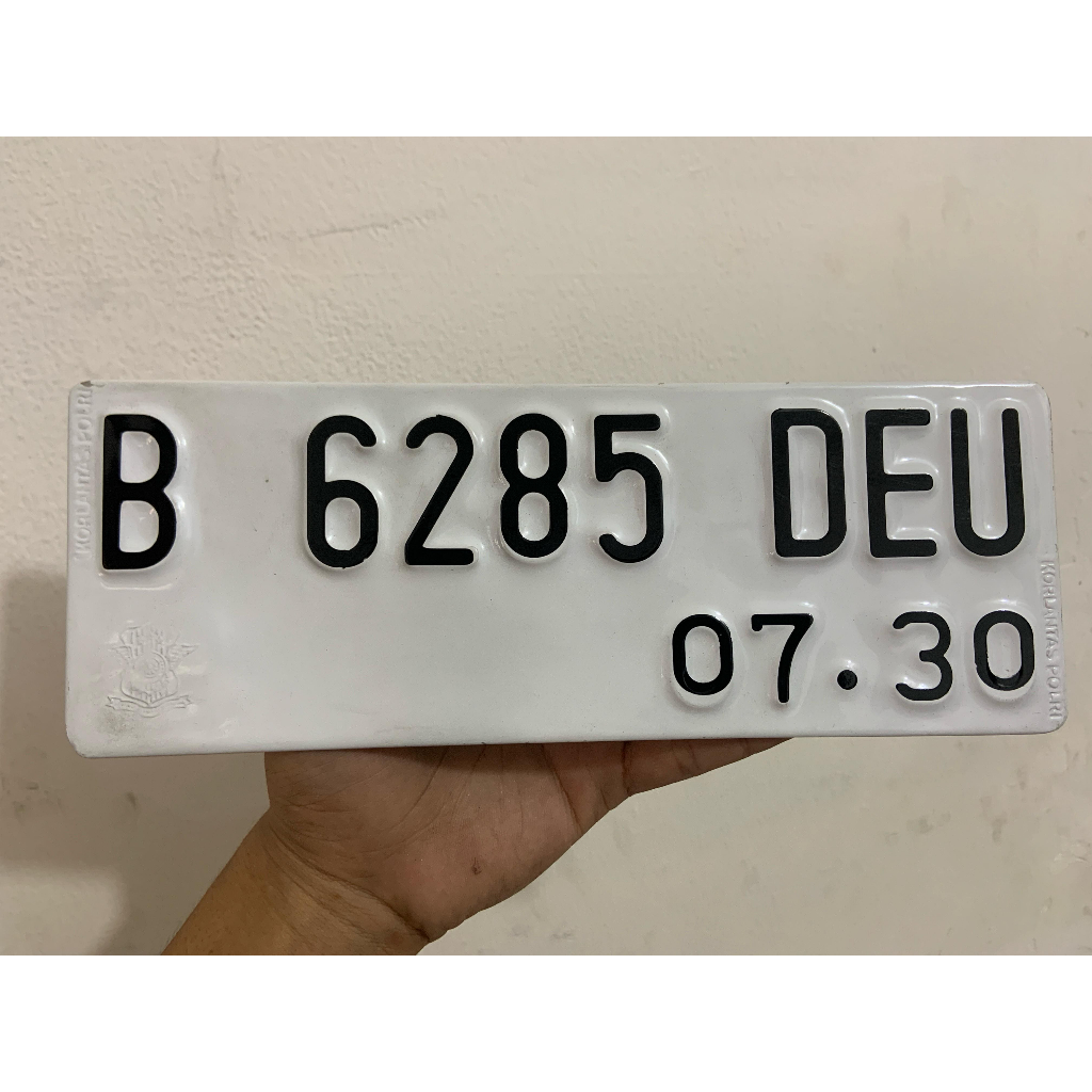 Jual Cetak angka Motor Baut Tanam Hitam Putih Baru Dan Angka Tipis PM15 ...