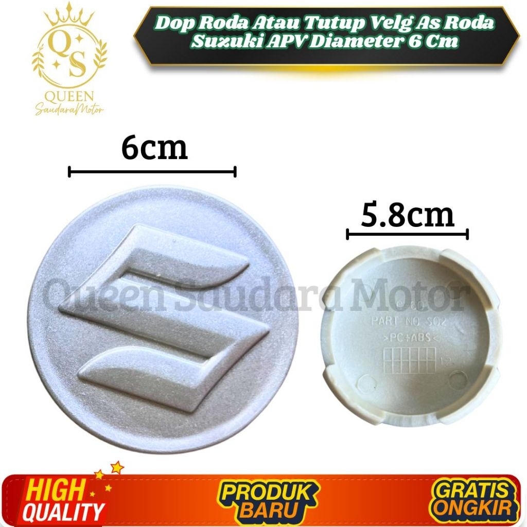 Jual Dop Velg Tutup As Roda Suzuki APV Diameter 6 Cm | Shopee Indonesia