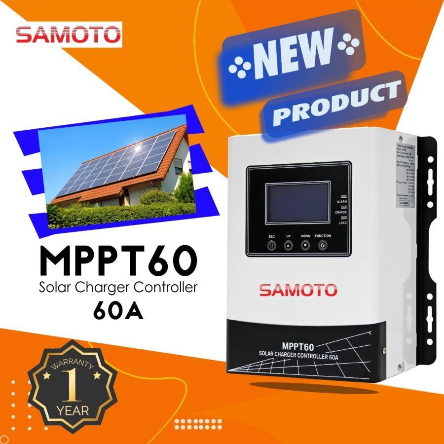 Jual Samoto MPPT60 Solar Charger Controller 60A SCC PV Solar Panel ...