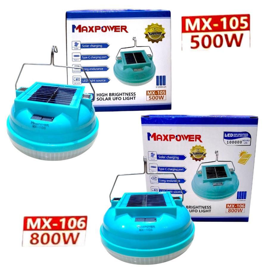 Jual Lampu Emergency Maxpower UFO MX-106 800WATT / MX-105 500 WATT LED 4 mode Portable Gantung ...