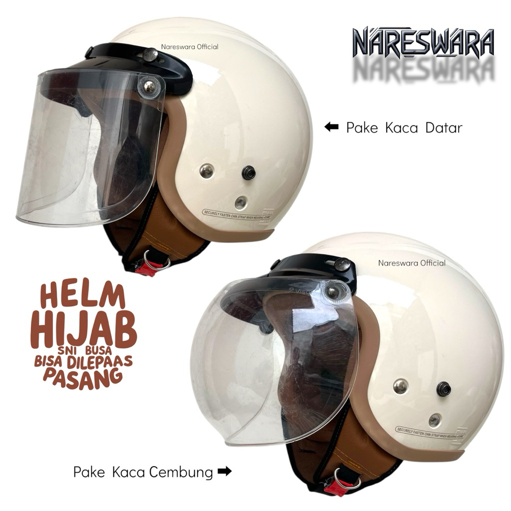 Jual Helm Bogo Dewasa model terbaru Full Leher SNI Hijab Friendly / HJ ...