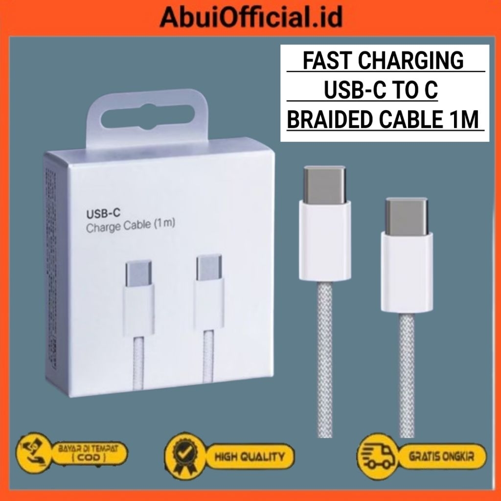 Jual USB-C To C 1 Meter - Fast Charging - Type-C - Kabel - Kabel ip ...