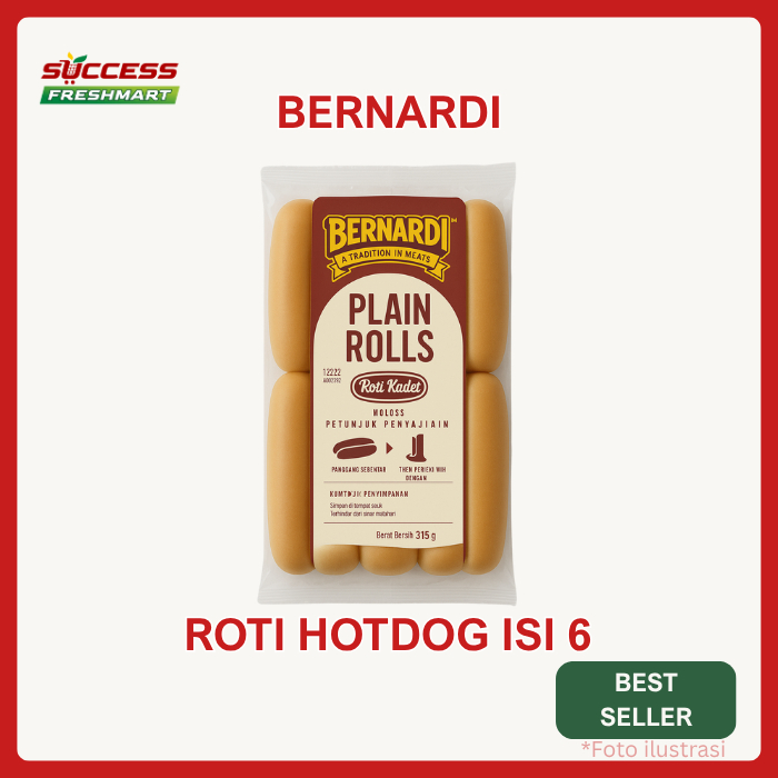 Jual Bernardi Roti Hot Dog 300 Gram | Shopee Indonesia