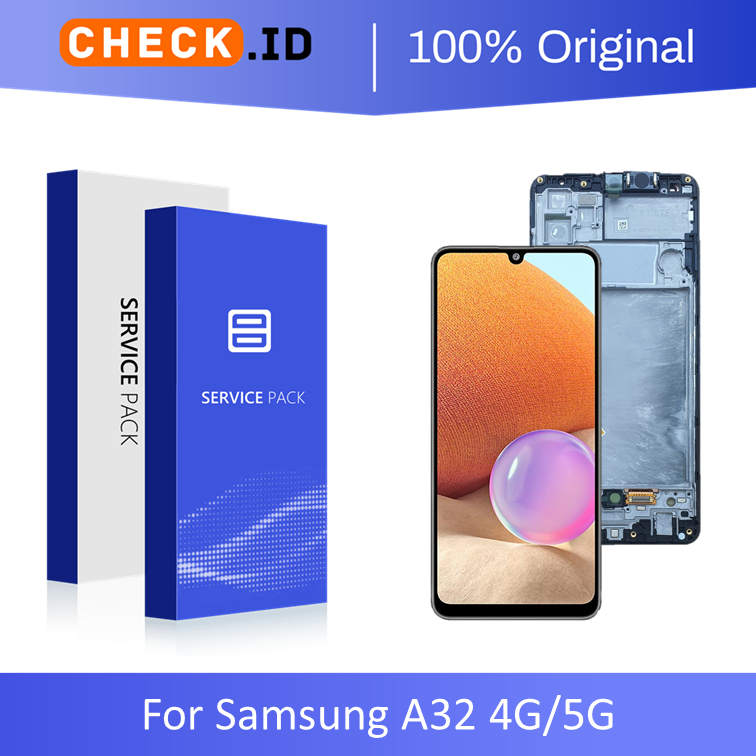 Jual [ CHECK.ID ] LCD + FRAME SAMSUNG A32 4G SM-A325 / A32 5G SM-A326 ...