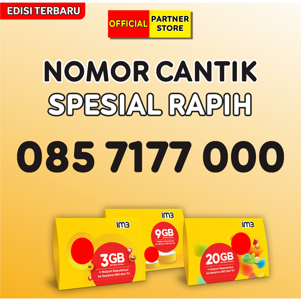 Jual Kartu perdana Indosat nomor cantik rapih seri spesial new TERBARU ...