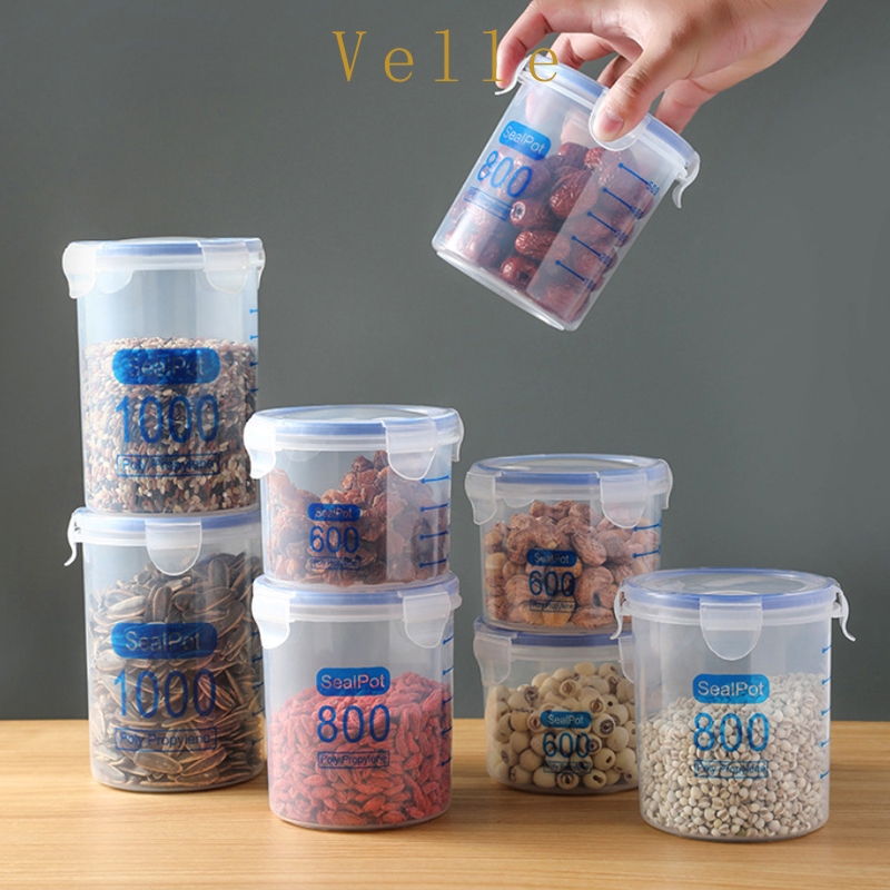 Jual VELLE Toples Kedap Udara wadah/Toples plastik tebal/Toples plastik ...