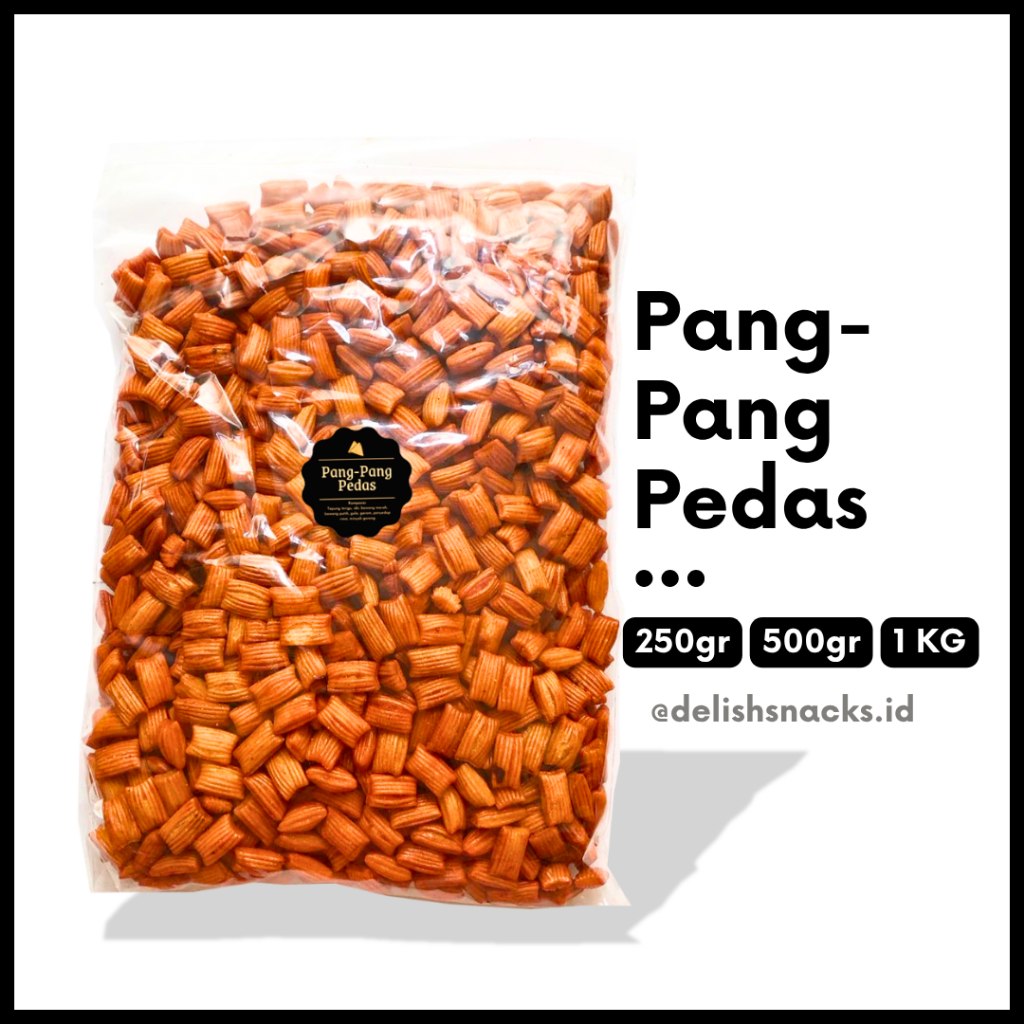 Jual [DELISH SNACKS] Pang-Pang Pedas (Grosir) 250gr 500gr 1 KG / Snack ...