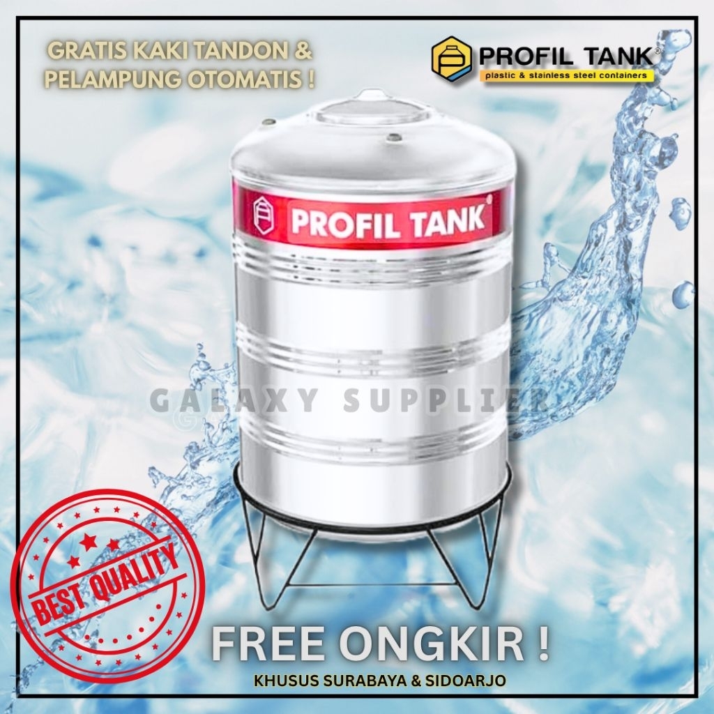 Jual PROMO PROFILTANK PROFON TANDON/TOREN/TANGKI AIR STAINLESS FREE ...